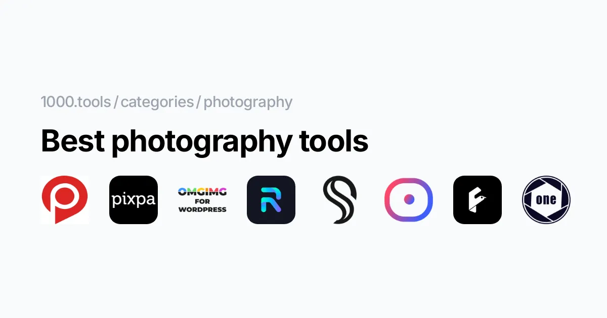 Best photography tools - 1000.tools
