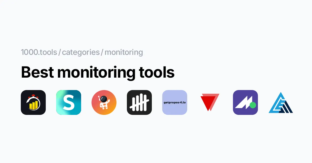 Best monitoring tools - 1000.tools